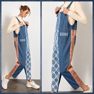 easel | Jeans | Easel Mix Print Relaxed Fit 0 Washed Cotton Denim ...